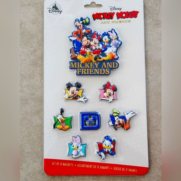 Disney | Other | 224 Disney Parks Mickey Mouse Friends 8 Magnet Set ...